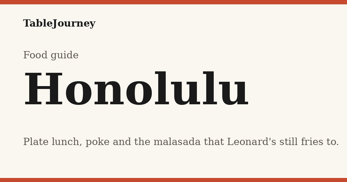 Honolulu Cooking Classes: 2026 Picks