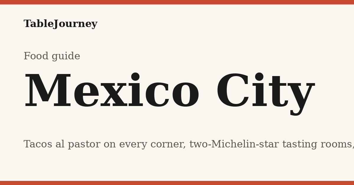Mexico City Food Tours 2026: Walking Eats by Editors
